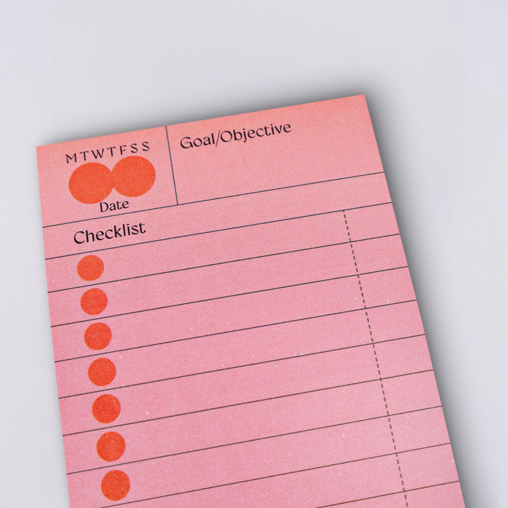 Hinoki Goal Checklist Sticky Notes