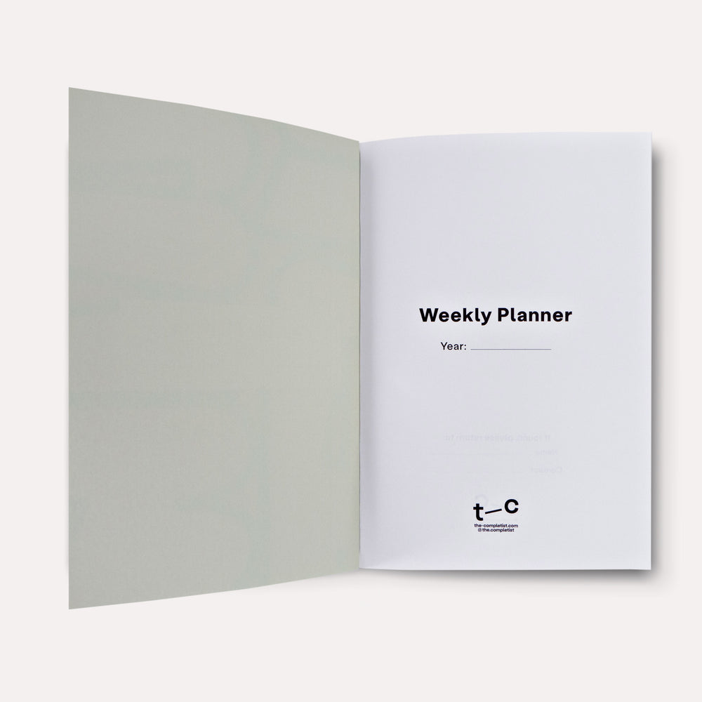 Hinoki Undated Weekly Planner Book