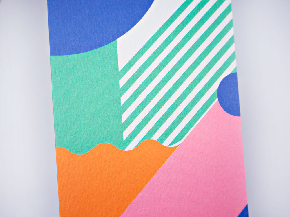 Miami Stripes Art Card